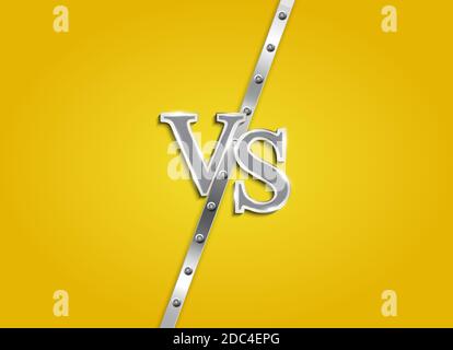 Versus letters figh background. Illustration Stock Photo - Alamy