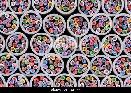 Electric Power Transmission Cable Cross Section Sample Stock Photo - Alamy