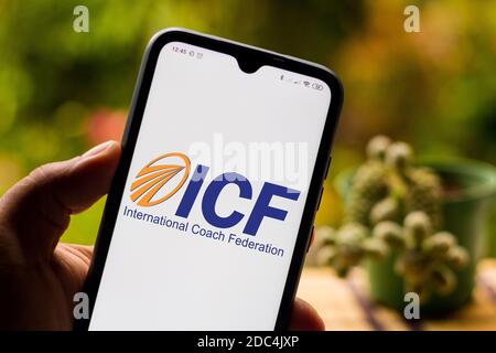 In this photo illustration the International Coaching Federation (ICF ...