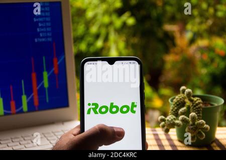 Brazil. 9th Nov, 2020. In this photo illustration the Pure Storage logo ...