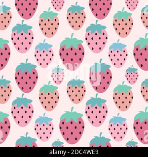 Simple Strawberry Seamless Pattern Background Illustration Stock Photo ...