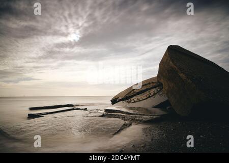 Photograph of Godwin Battery on the Spurn Heritage Coast, Yorkshire ...