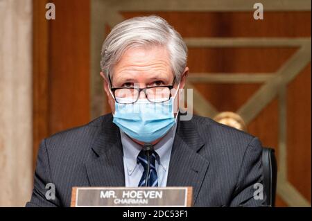 U.S. Senator John Hoeven (R-ND) speaks at a hearing of the Senate ...