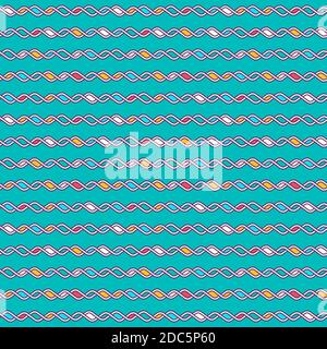 Abstract line background - Tangled knitted pattern. Seamless vector ...