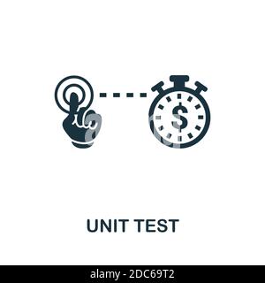 Unit Test icon. Simple element from agile method collection. Filled ...