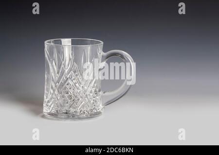 Still life Glass Tankard on a graduated backdrop Stock Photo - Alamy