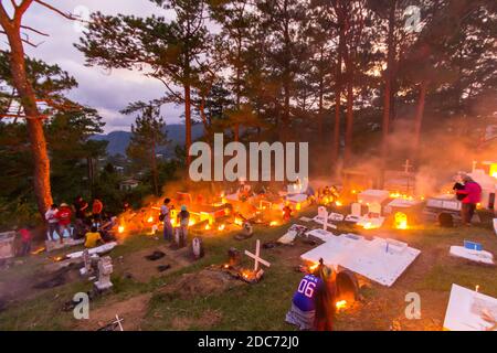 The All Soul's Day ritual in Sagada, Philippines called the 'panag-apoy ...