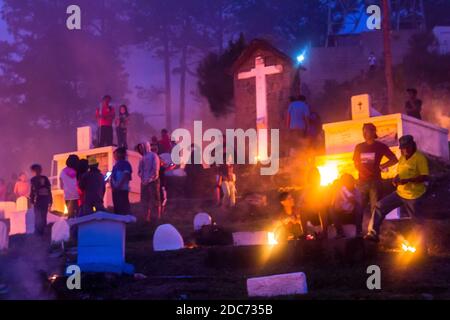 The panag-apoy ritual celebration in Sagada, Philippines Stock Photo ...