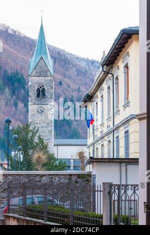International competition of ice sculptures. Pontebba. Italy Stock ...