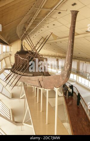 The Khufu or Cheops ship intact full-size vessel from Ancient Egypt ...