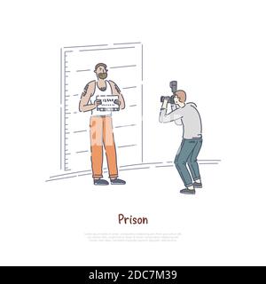 Mugshot template. Police lineup mugshot board with plastic alphabet and ...