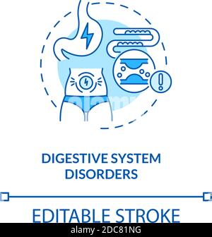 Digestive system disorders concept icon Stock Vector Image & Art - Alamy