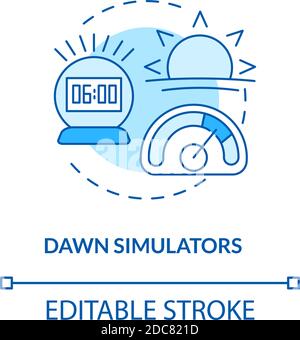 Morning stress icon outline vector. Panic attack. Mental fear color ...
