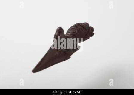 Quite small ceremonial dagger from Bhutan, held in one hand between the ...