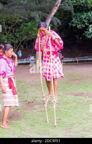 Tribal people during the Kadayawan Festival in Davao City, Philippines ...