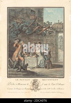 Jean-Baptiste Morret after Antoine Borel, Le paysan mecontent Le paysan ...