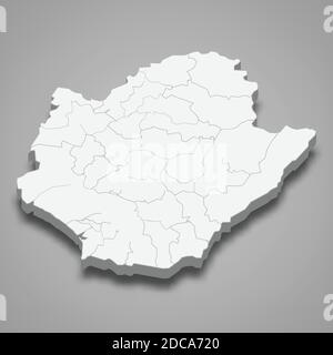 Tainan vector map. Detailed map of Tainan city administrative area ...