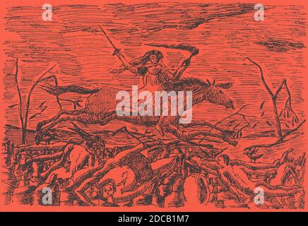 War, La Guerre, by Henri Rousseau, circa 1894, Musee D'Orsay Art ...