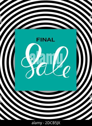 Abstract Designs Final Sale Banner Template with Frame. Illustration ...