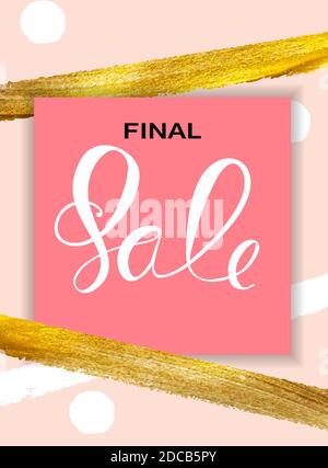 Abstract Designs Final Sale Banner Template with Frame. Illustration ...