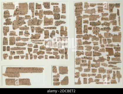 Papyri Fragments, Coptic, 7th century Stock Photo - Alamy