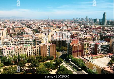 City view from above, Barcelona, Spain Stock Photo - Alamy