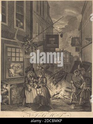 The Four Times of Day: Night, 1738 Stock Photo - Alamy