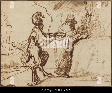Satan Tempting Christ to Change Stones into Bread 1640 by Rembrandt ...