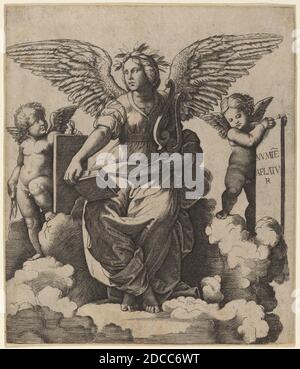 Marcantonio Raimondi after Raphael, Poetry Poetry Stock Photo - Alamy