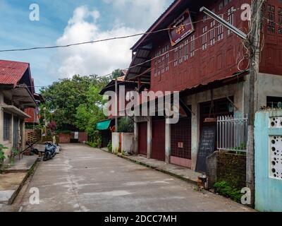 Street in Tanintharyi Town in the Tanintharyi Region of Southern ...