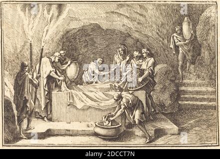 The Body of Christ being Covered with Flowersand Perfume Stock Photo ...