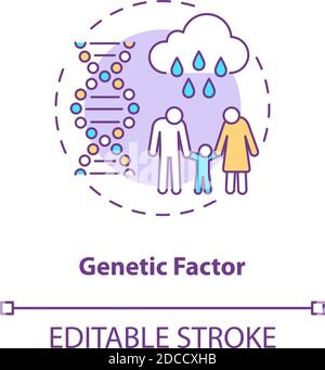 Genetic factor concept icon Stock Vector Image & Art - Alamy