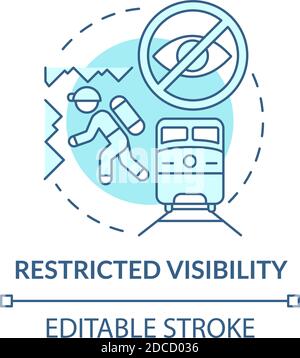Restricted visibility concept icon Stock Vector Image & Art - Alamy