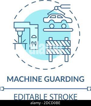 Machine guarding concept icon Stock Vector Image & Art - Alamy