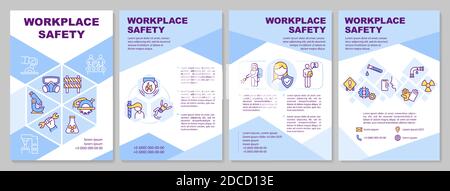 Workplace safety brochure template Stock Vector Image & Art - Alamy