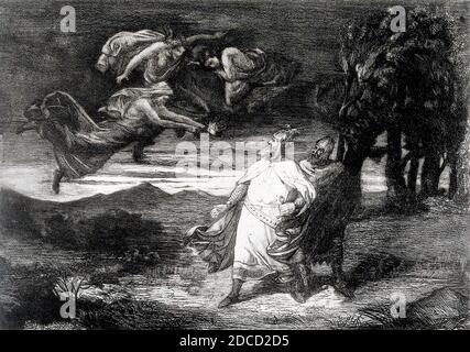 Macbeth Witches Heath Stock Photo - Alamy
