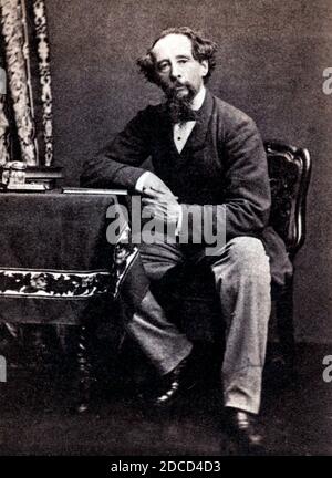 Charles Dickens famous English author in the 19th Century Stock Photo ...