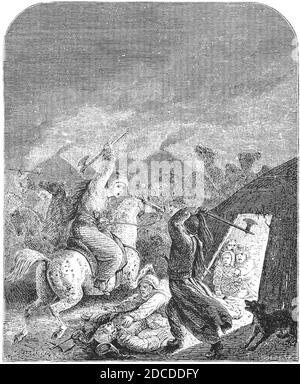 KIRGHESE RAID ON A HOSTILE TRIBE Stock Photo - Alamy