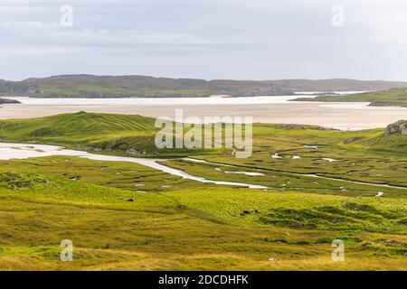 Rocks and Cliffs, Uig Sands, Uig, Lewis, Isle of Lewis, Hebrides, Outer ...