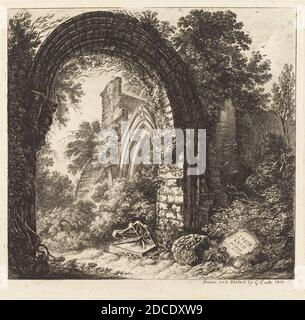 George Cuitt the Younger (British, 1779 - 1854 ), Easby Abbey, near ...