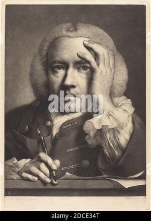 Thomas Frye, Self Portrait, 1760, mezzotint on paper, 19 5/8 in. x 13 3 ...