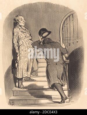 Un Locataire qui paie exactement son terme. Dated: 1847. Medium ...