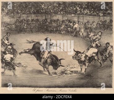 Francisco de Goya, El famoso Americano, Mariano Ceballos Stock Photo ...
