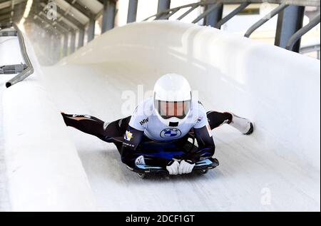 Sigulda, Latvia. 20th Nov, 2020. Endija Terauda of Latvia competes ...