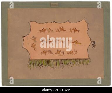 9 Facsimile of Chief Four Men's Robe - Mandan Stock Photo - Alamy