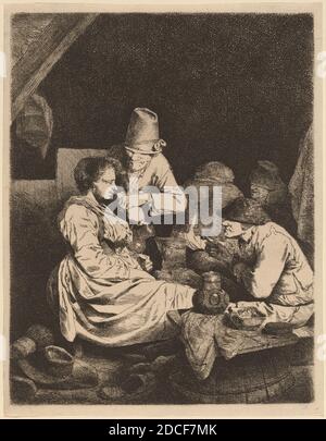 Cornelis Bega, (artist), Dutch, 1631/1632 - 1664, The Seated Peasant ...