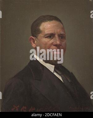 The oil portrait of Hiram Rhodes Revels, painted by Theodor Kaufmann ...
