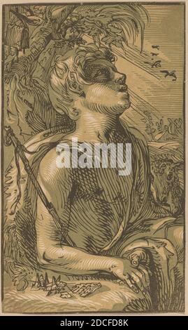 Hendrick Goltzius Saint John the Baptist in the desert. Copper ...