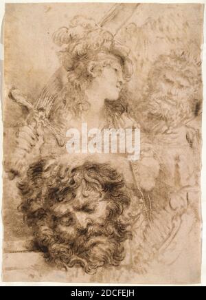 Giovanni Benedetto Castiglione, David with the Head of Goliath, c 1655 ...