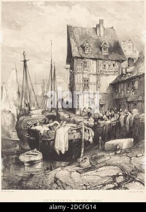 Six Marines: Intérieur d'un port, 1833. Eugène Isabey (French, 1803 ...